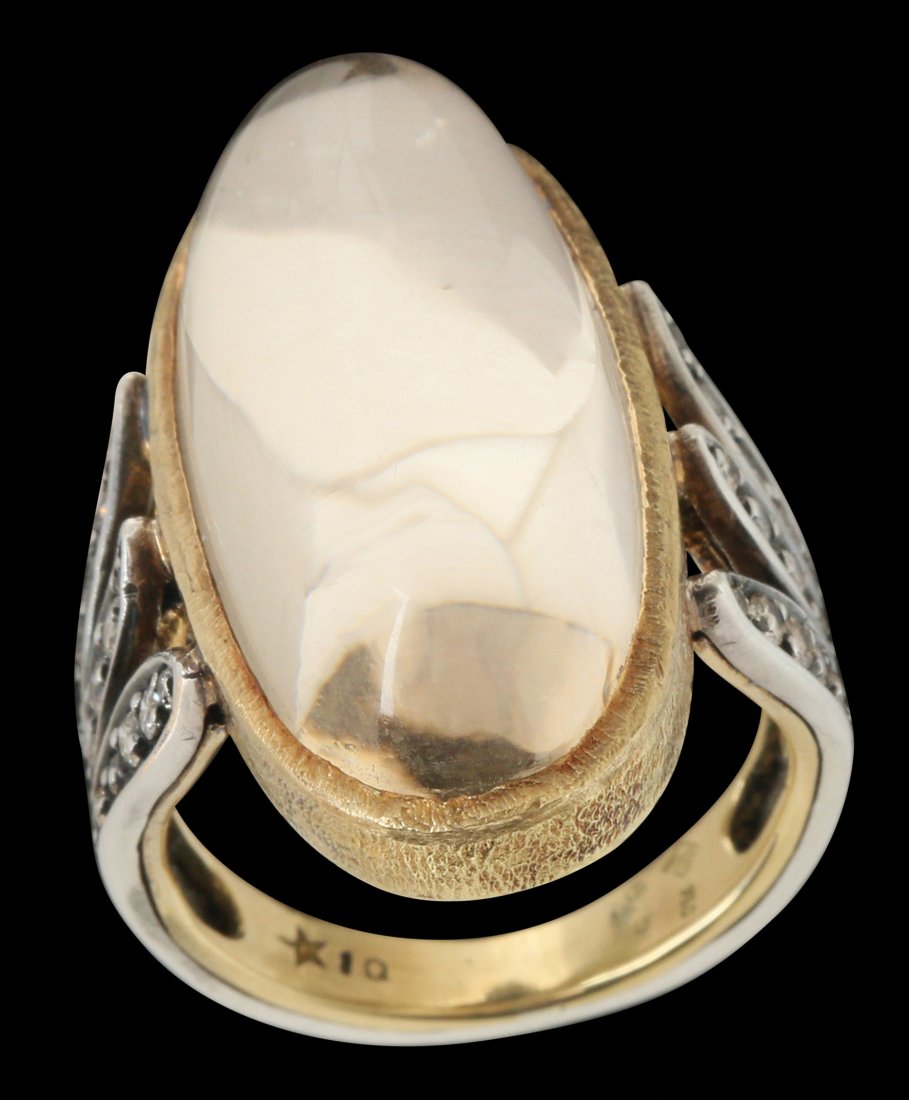 H.stern An 18k Gold And Silver Ring Auction