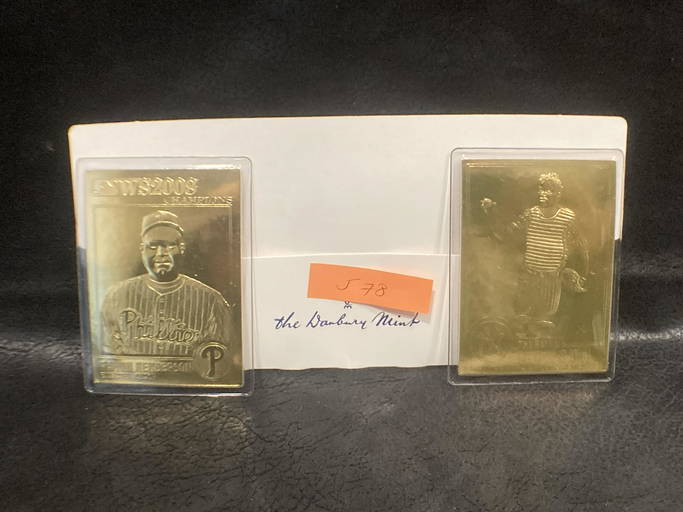 Ramon Henderson 22kt Gold Danbury Mint Card