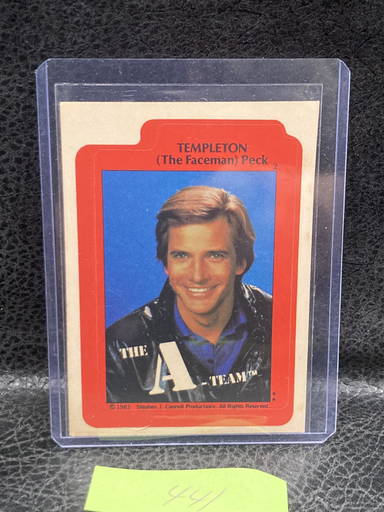 1983 Topps The A Team Stickers Templeton The Faceman Peck #2