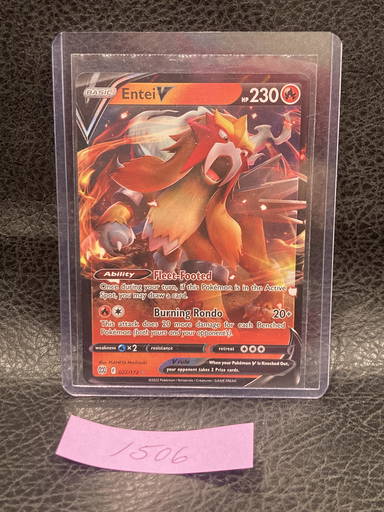 Entei V 022/172 Brilliant Stars Ultra Rare Pokemon Tcg Card