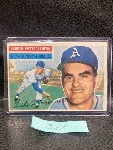 Arnold Portocarrero 1955 Topps Set Break #77 Kansas City Athletics