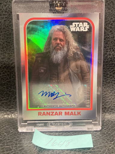 Ranzar Malk 2022 Star Wars Signature Series Design Variant Mark Boone ...