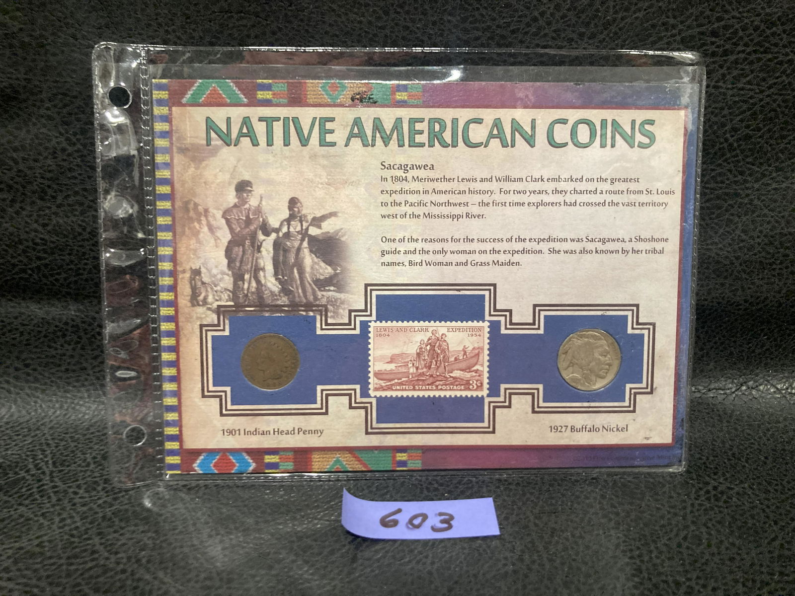 Native American Coin Stamp Sacagawea Set Buffalo Nickel Indian Penny Stamp