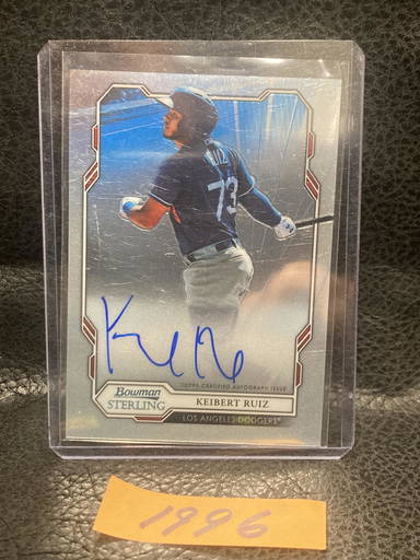 Keibert Ruiz 2019 Bowman Sterling Autograph Los Angeles Dodgers #BSPA ...