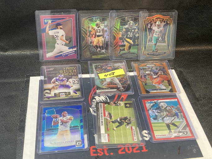 Lot Of 10 Mixed Sports Top Loaded Cards