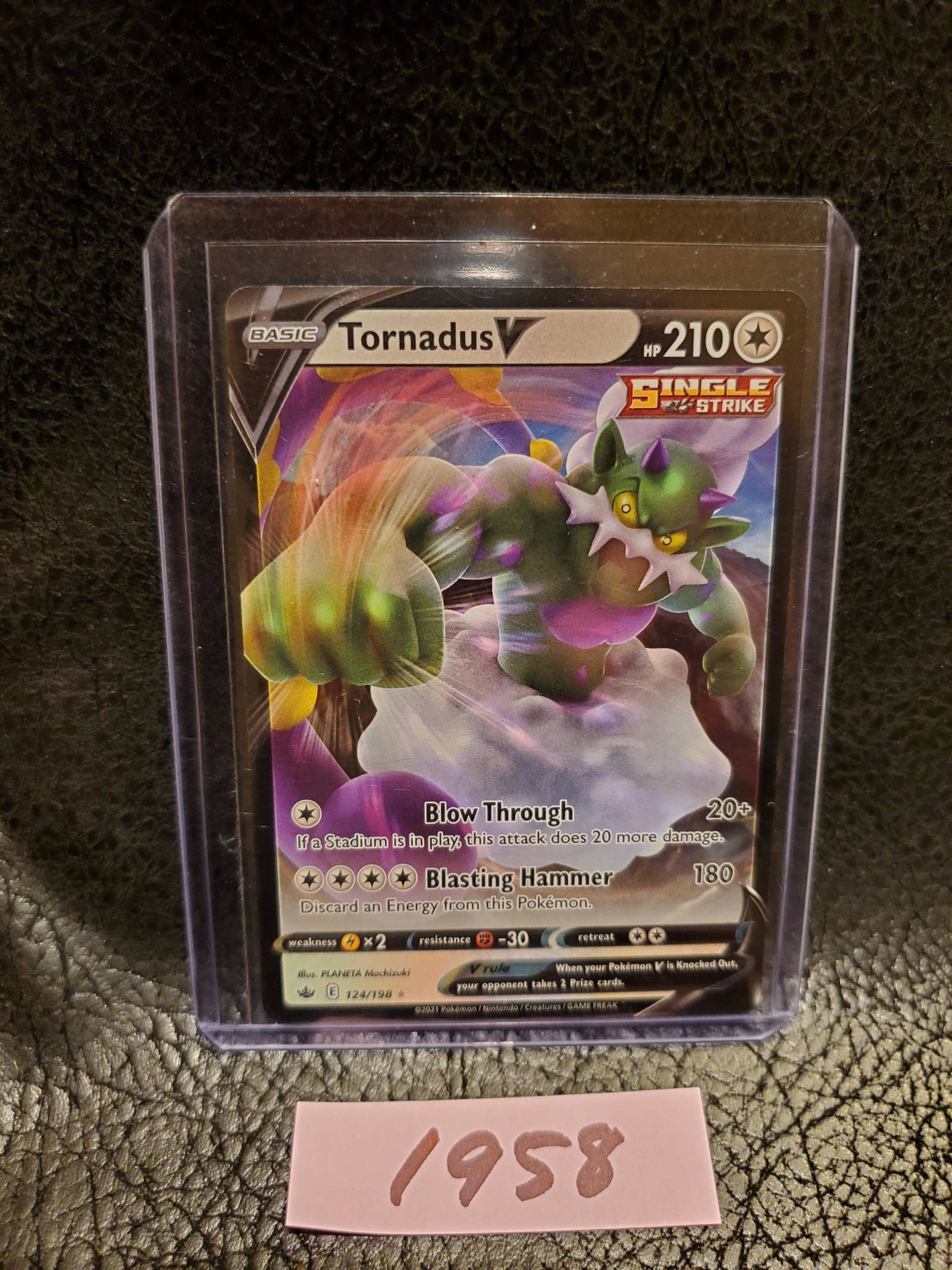 Tornadus V 2021 Pokemon Chilling Reign Ultra Rare 124/198 (#1958) on ...