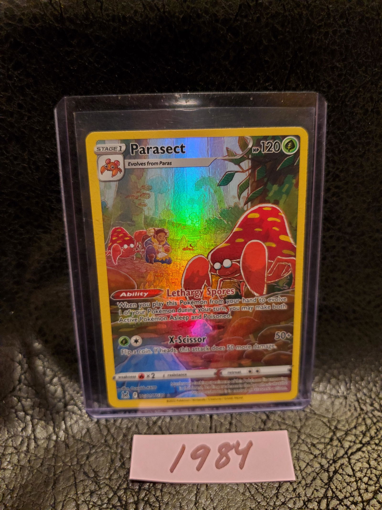 Parasect 2022 Pokemon Lost Origin Full Card Holo Ultra Rare TG1/TG30 ...
