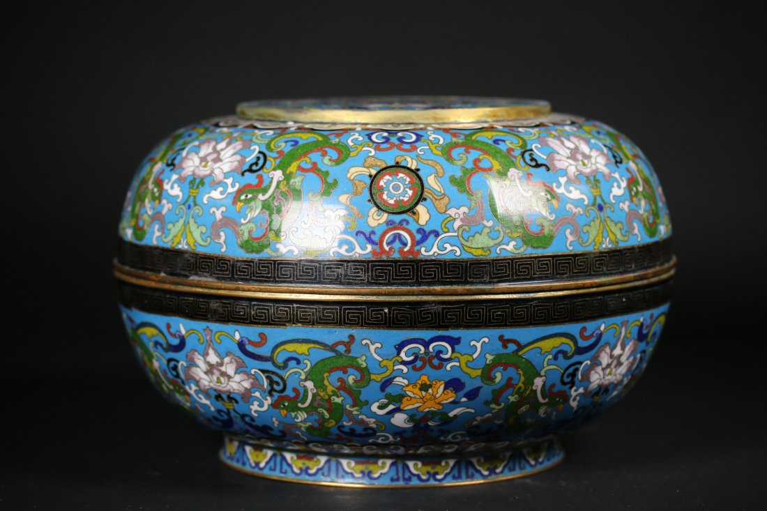 A Chinese Cloisonne Box,Qianlong marks