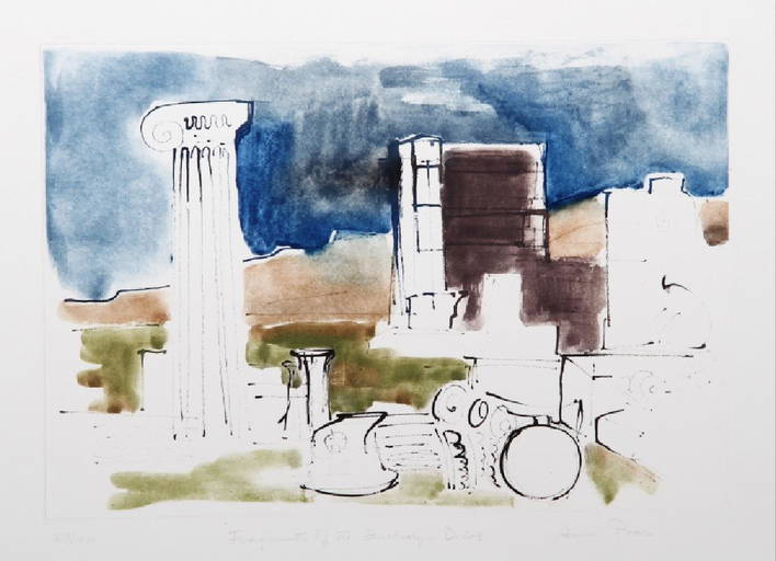 Anne Poor, Fragments Of The Sanctuary, Color Etching