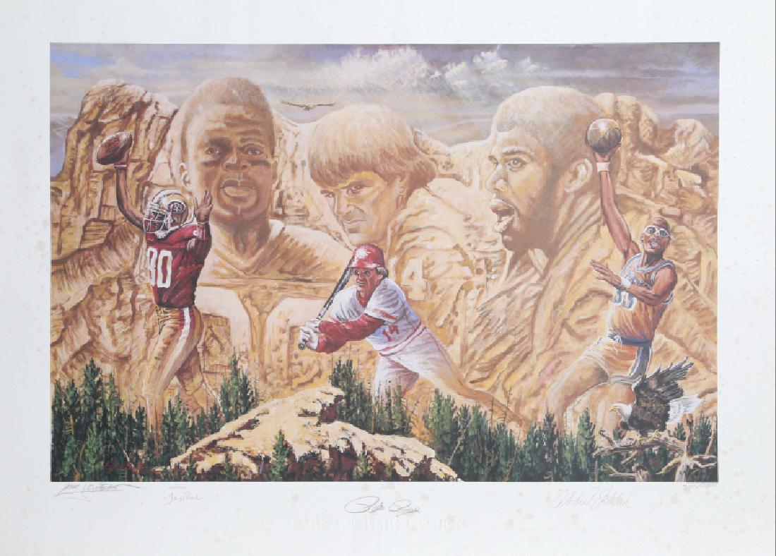 Gene Locklear, All Time Leaders, Lithograph, Jerry