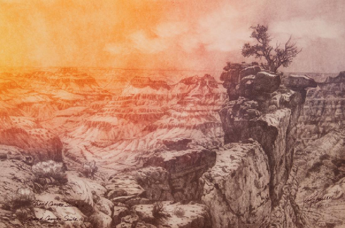 Roy Purcell, Grand Canyon III, Etching