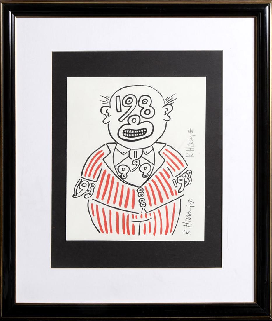 Keith Haring, New Year's Invitation 1988 (Suit),