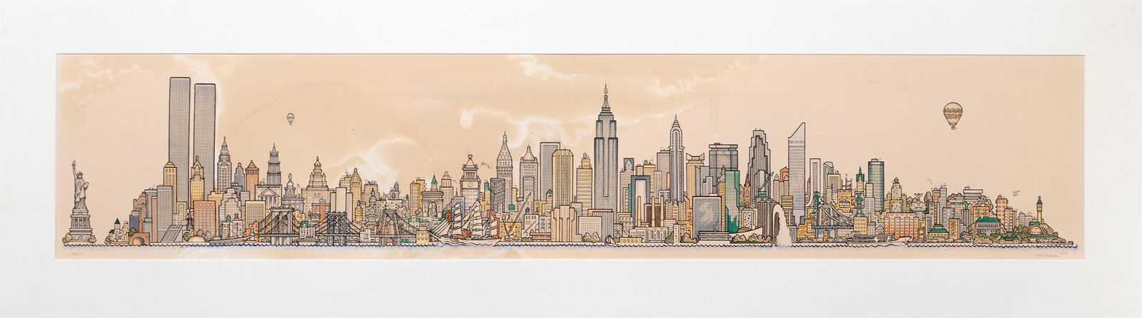 Tony Graham, Manhattan Skyline, Lithograph