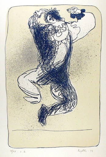 Juan Garcia Ripolles, Leaping Harlequin, Lithograp