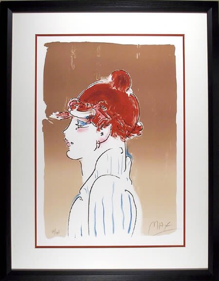 574: Peter Max, Girl From Ibiza, Lithograph