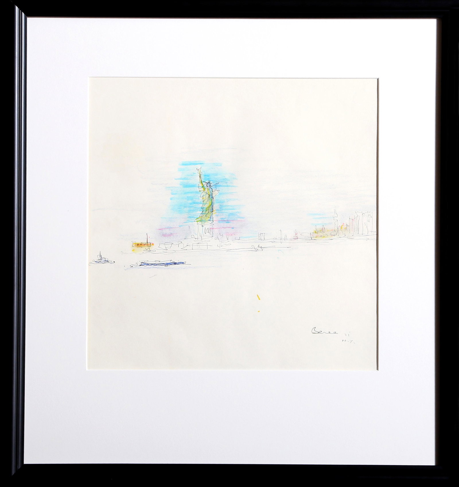 Dimitrie Berea, Statue of Liberty, Drawing (#0315) on Jul 07, 2021 ...