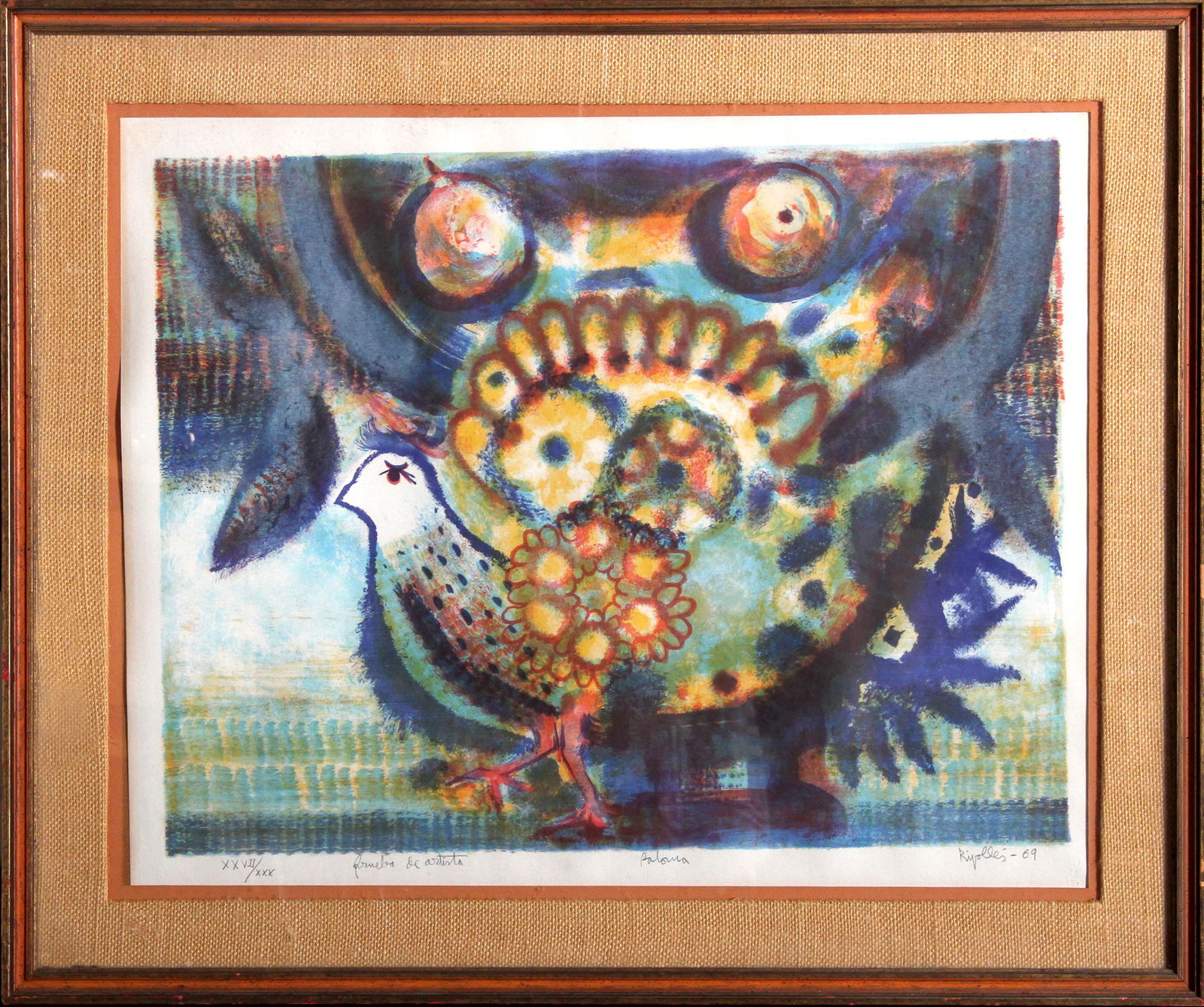 Juan Garcia Ripolles, Paloma, Lithograph