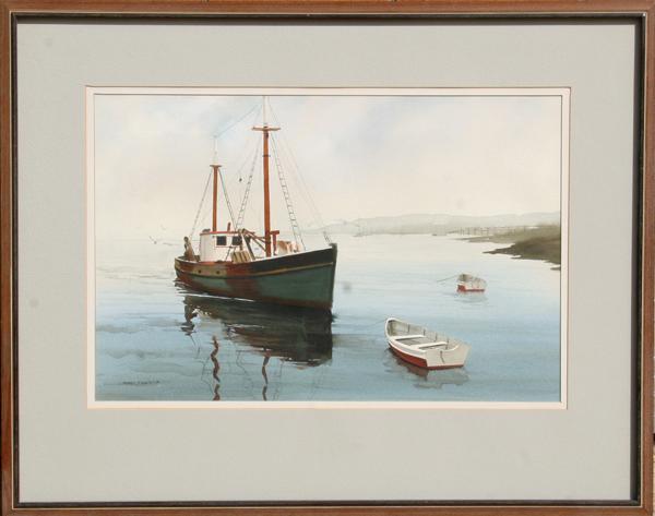 227: James Feriola, Fishing Boat, Watercolor - Jul 14, 2010 | RoGallery ...