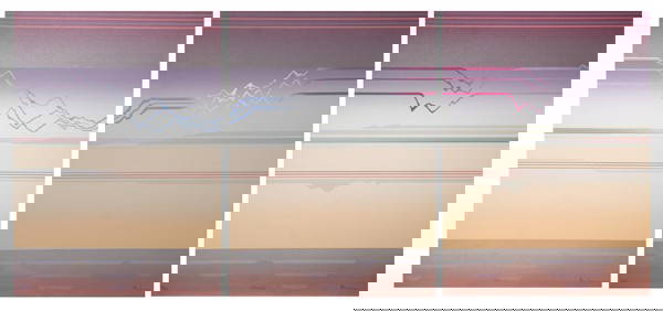 Richard Gilbert, Saturn Triptych, 3 Lithographs