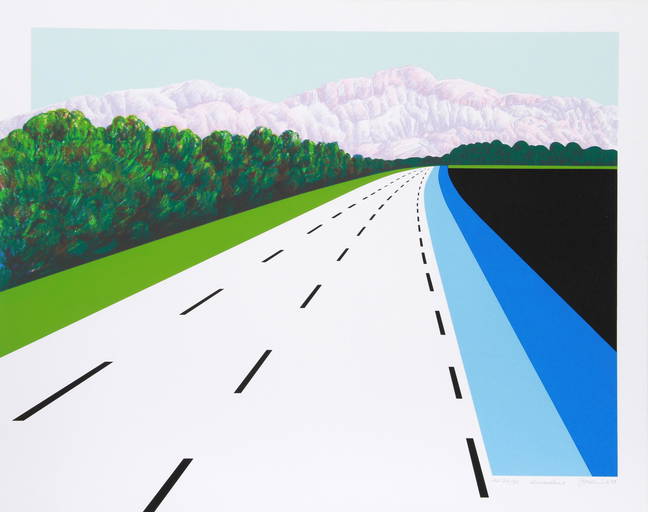 Joan Melnick, Swiss Road, Screenprint