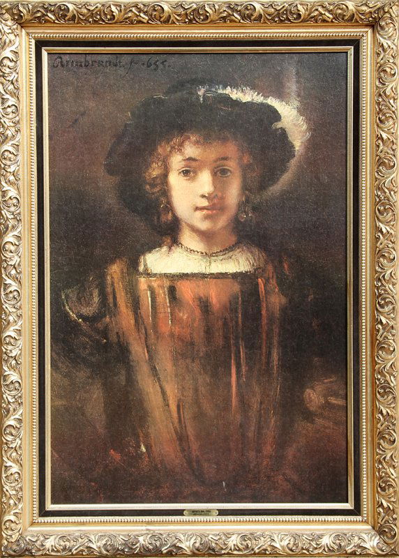 9: Rembrandt van Rijn, The Artist's Son, Titus, Print