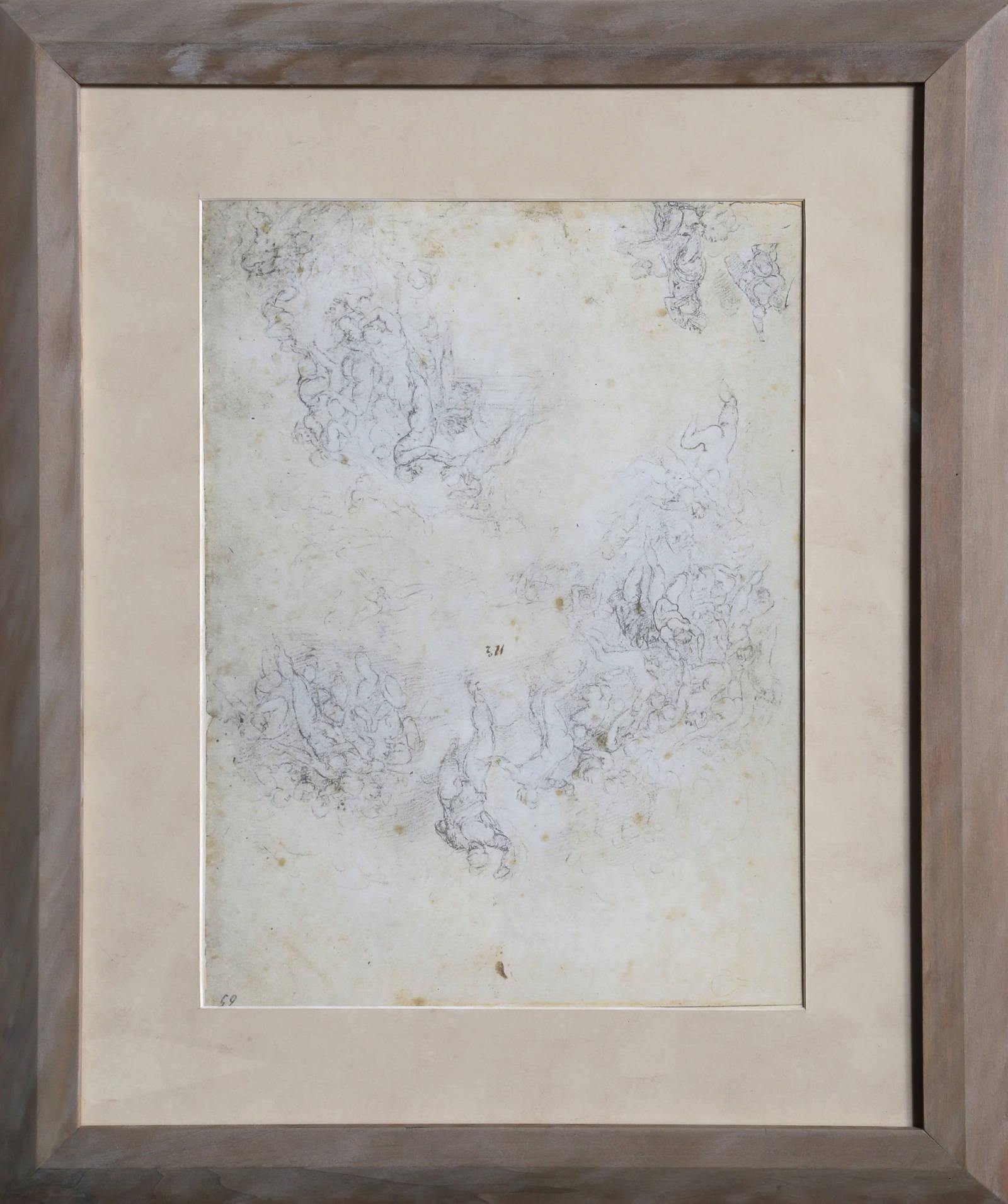 Michelangelo , Studio D'insieme Per Il Giudizio Finale From Disegni Di ...