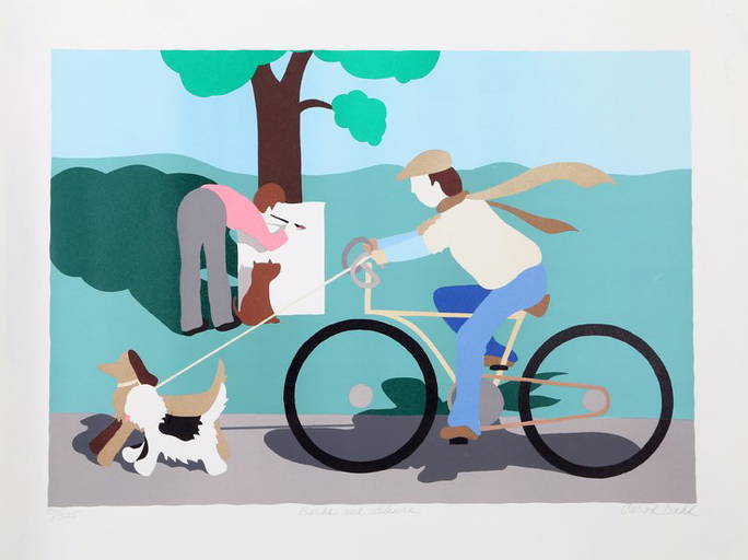 Carol Dahl, Barks And Leisure, Serigraph