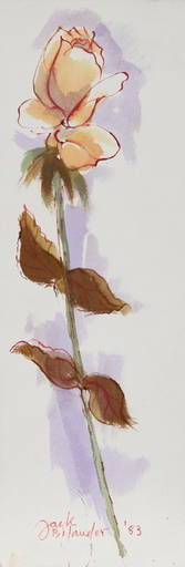 Jack Bilander, Flower 1, Watercolor Painting