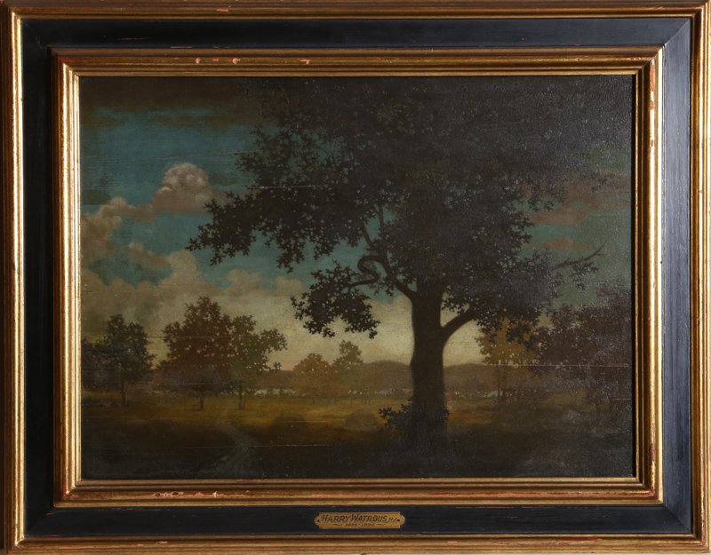 Harry Wilson Watrous, Twilight, Oil On Wood