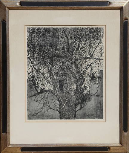 Leonard Baskin, Tree, Etching