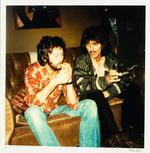 Pattie Boyd, George Harrison & Eric Clapton, Photo