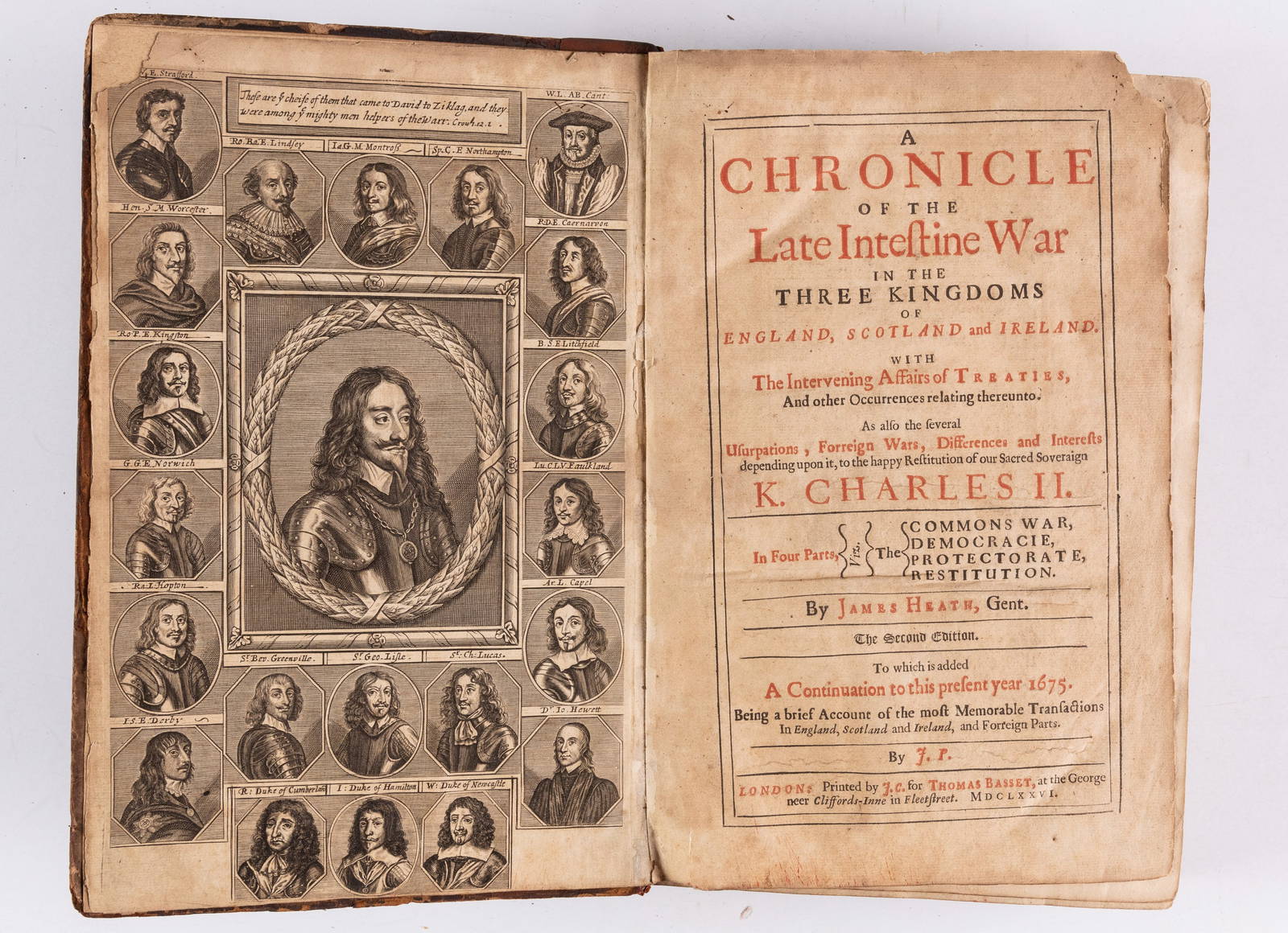 Heath, James, Chronicle Of The Intestine War, 1676 Auction