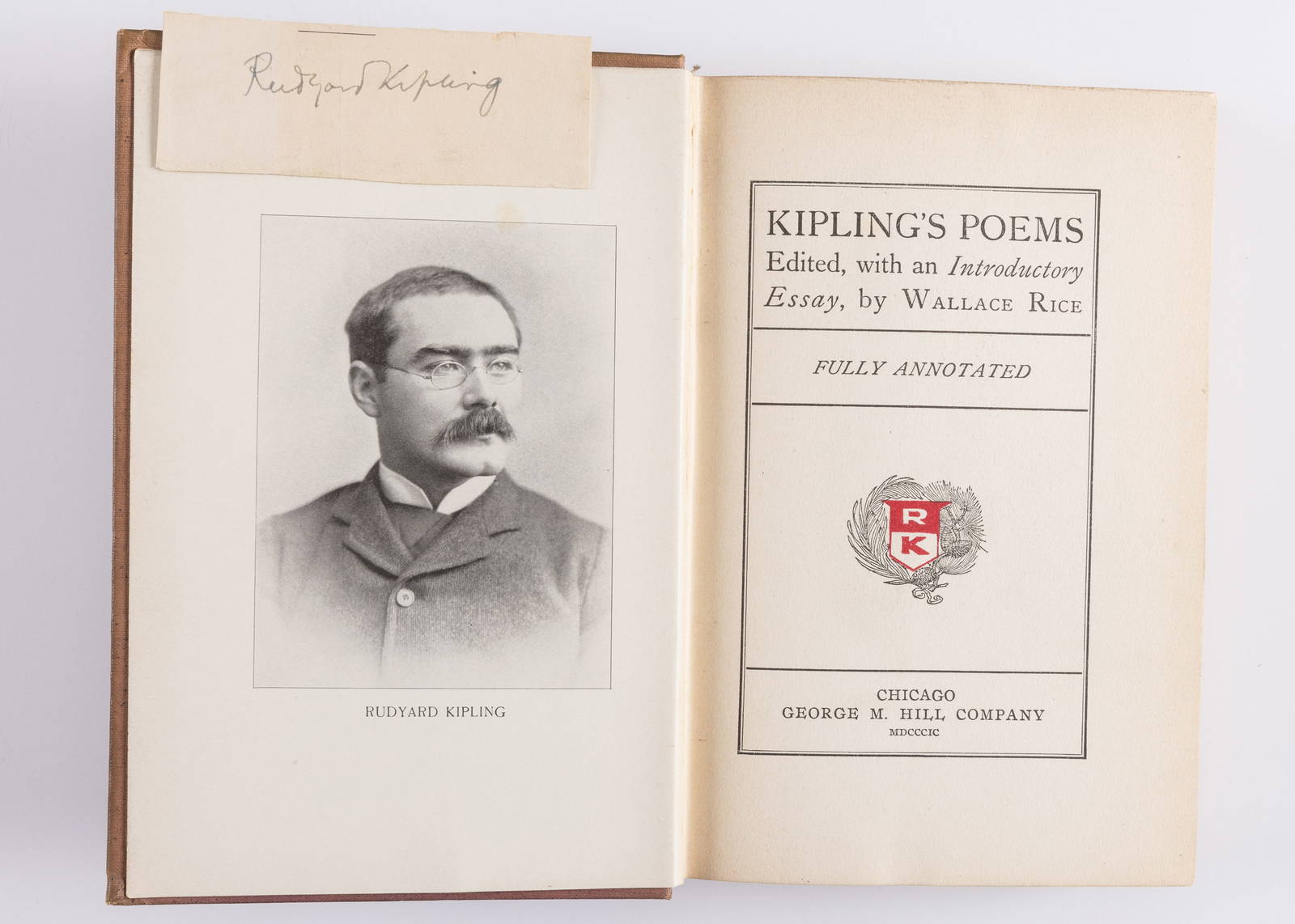 Kipling's Poems, 1899, And Signature Auction