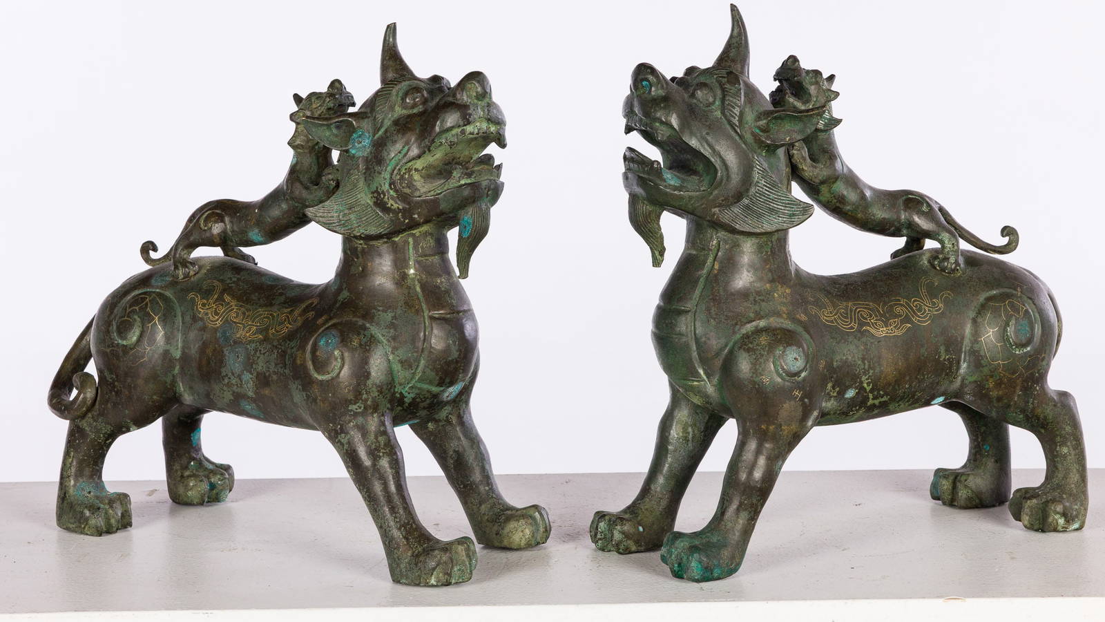 Pair Of Chinese Bronze Fu Dogs - Jun 18, 2025 | Everard Auctions ...