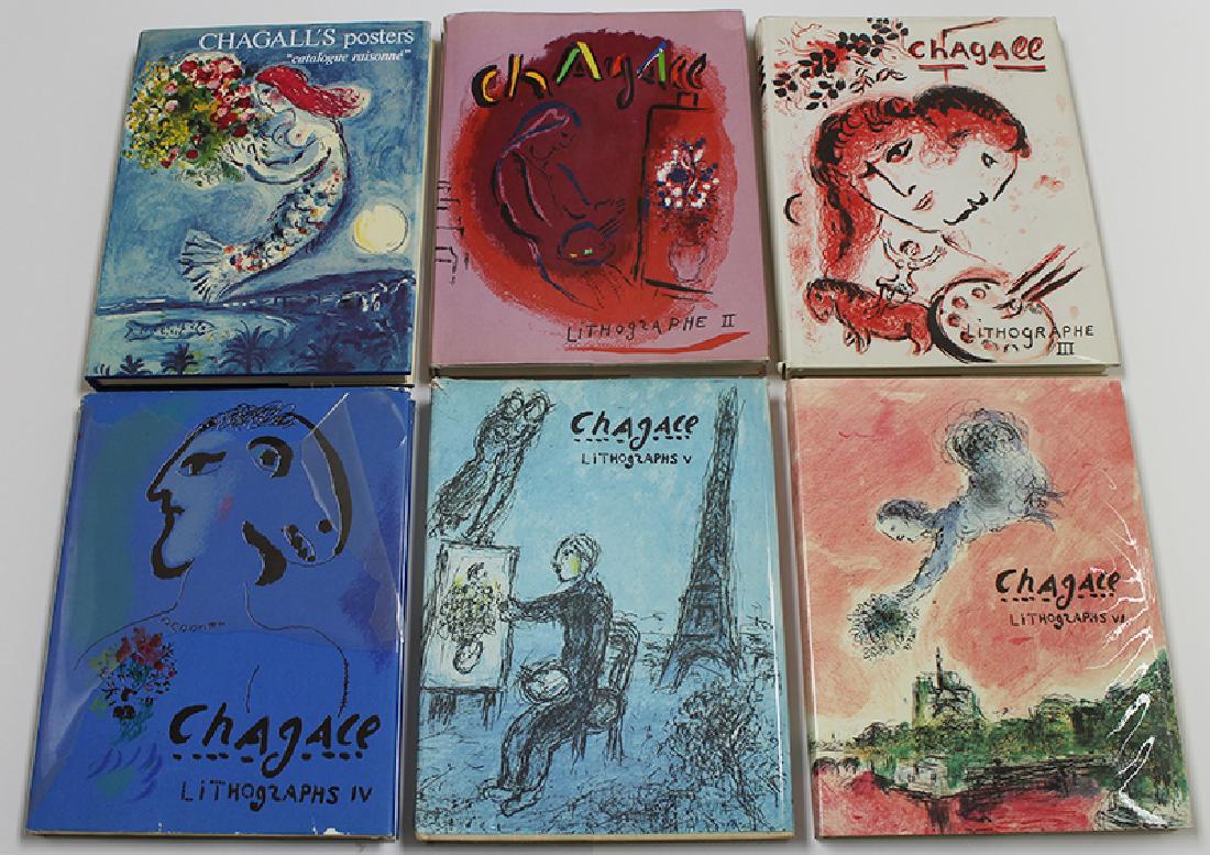 Marc Chagall art books (six)