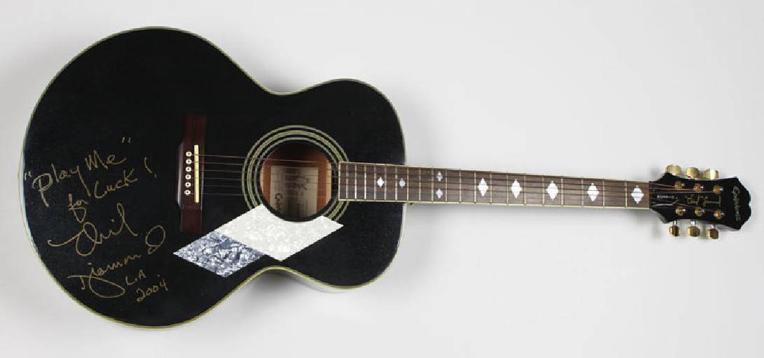 Neil Diamond Signed Guitar