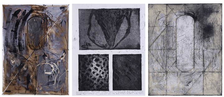 Jake Berthot Original Oil On Paper Painting 1975