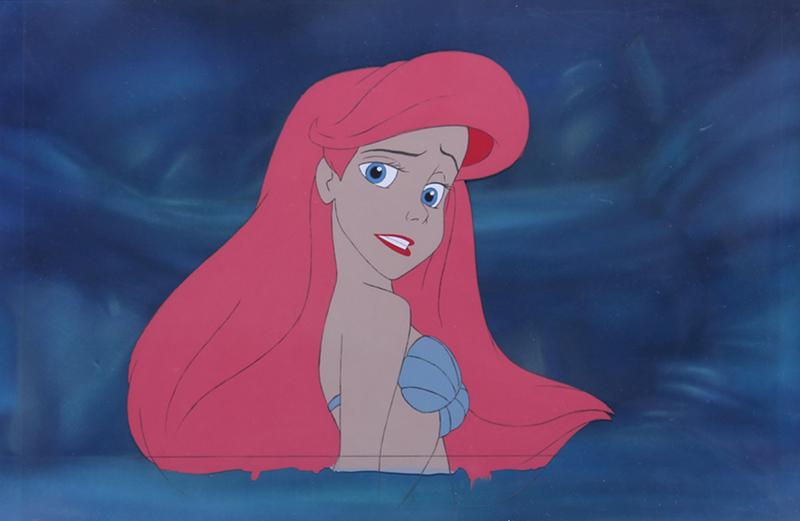 Ariel Production Cel From The Little Mermaid