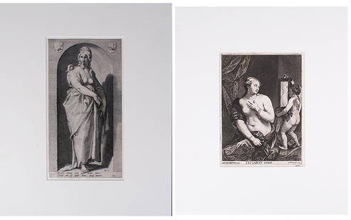 Jacob Matham Engraving "descent From The Cross"