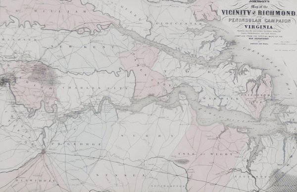 Johnson And Ward Map (19th Century) American