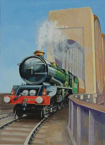 Railways. Twelve Watercolour Drawings Of Trains