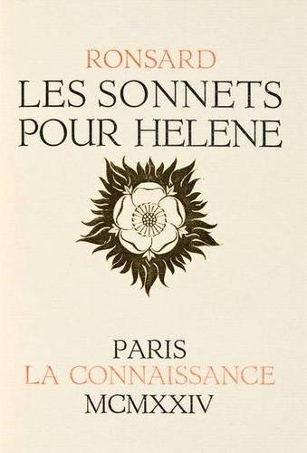 Ronsard.sonnets Pour Helene,1924