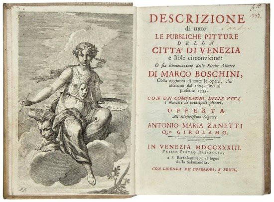Boschini (marco) Descrizione Di Tutte Le Pubbliche