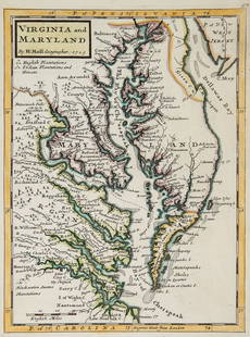 Van Keulen Map Of The Chesapeake Bay Area