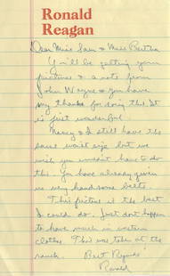 Ronald Reagan Autograph Letter Signed