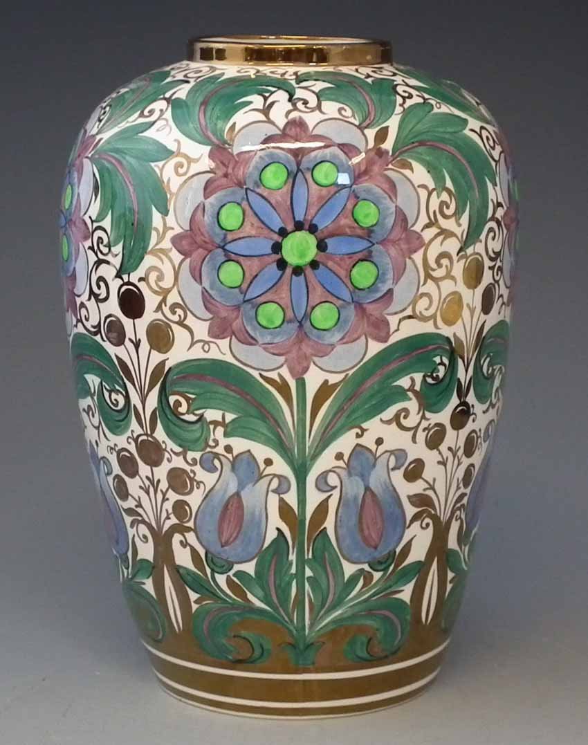 Wedgwood Millicent Taplin vase painted with a floral