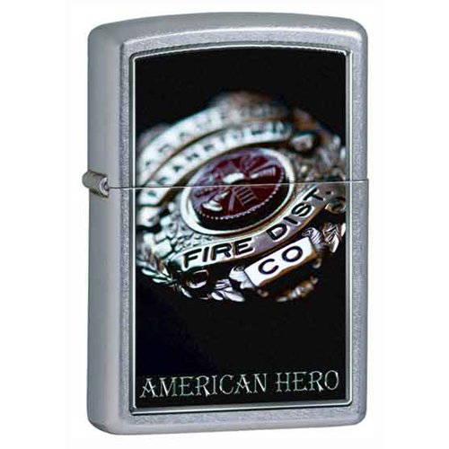 Genuine Zippo Fire Department Badge Lighter Made In U.s