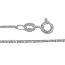 14kt White Gold Box Chain 18" 1.50 Grams