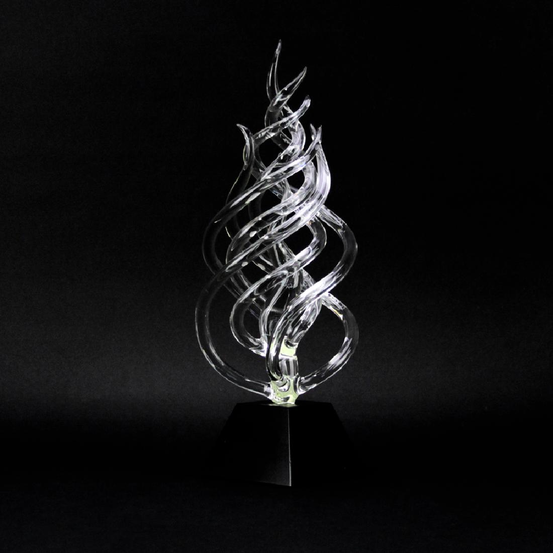 Frabel Studio Art Glass "Flame of Excellence" Sculpture