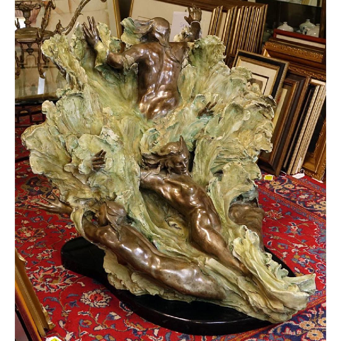 M.L. Snowden, American (b. 1952) "Sea Creates" Bronze